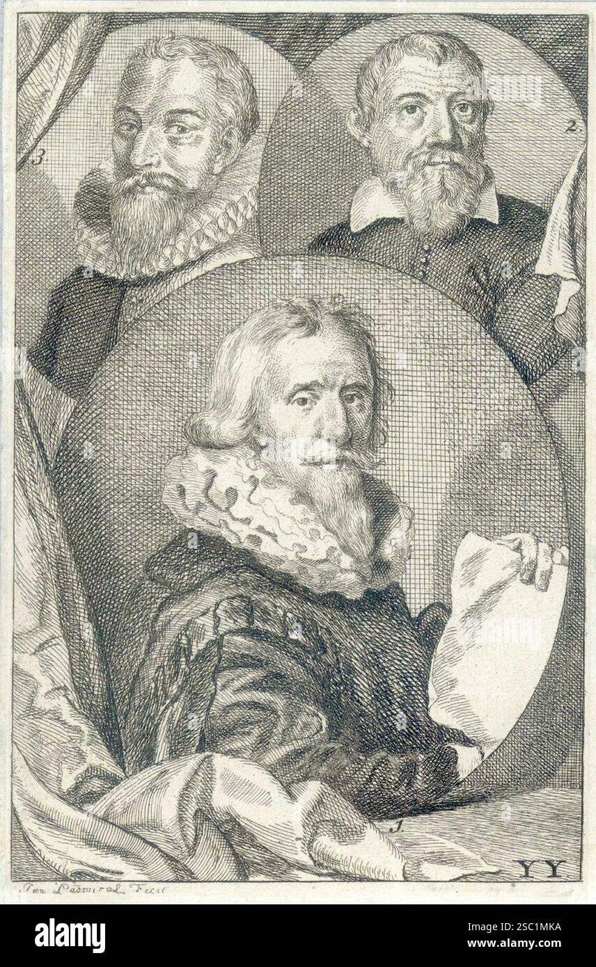 Portret van Paulus Moreelse geboren Utrecht 1571 kunstschilder en ...