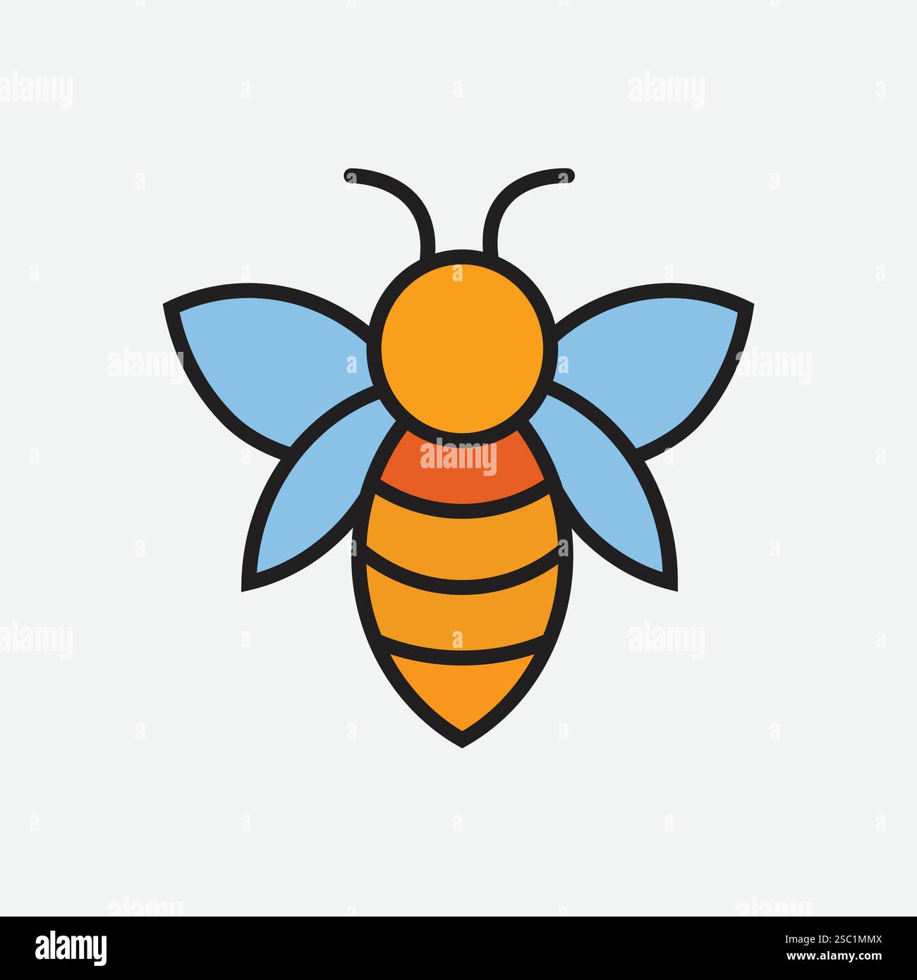 Bee vector file Deisgn Stock Vector Image & Art - Alamy