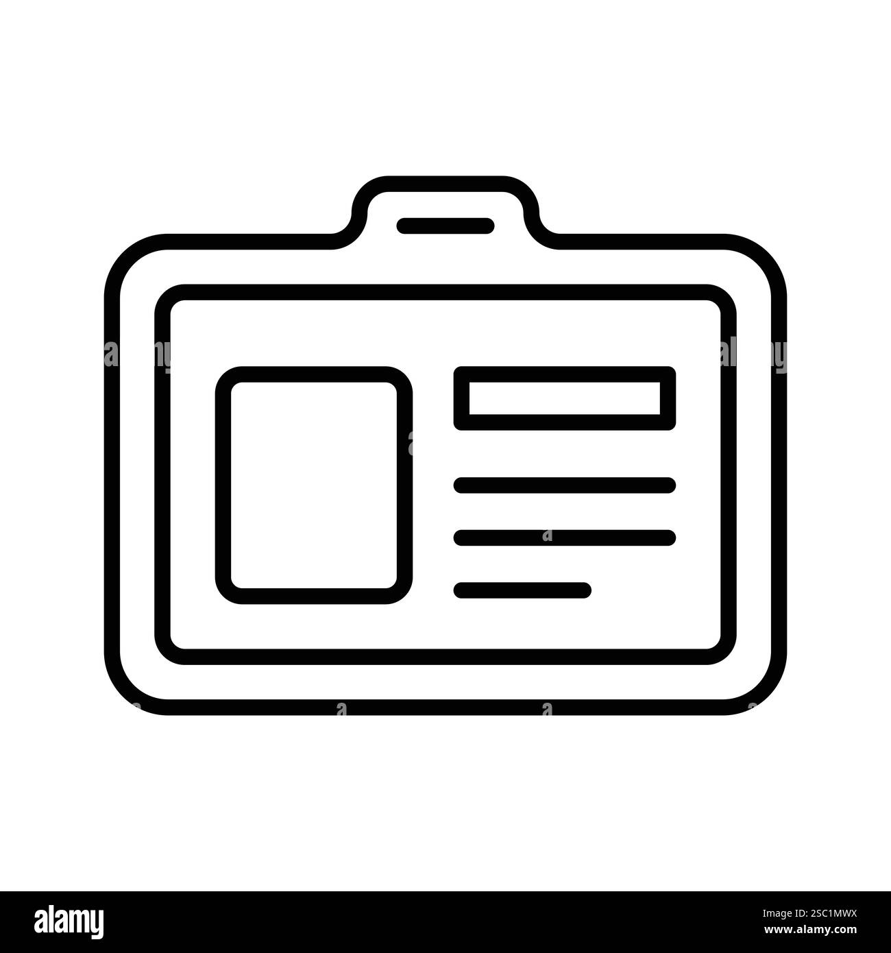 Student id card vector design, entry pass icon in modern style Stock ...