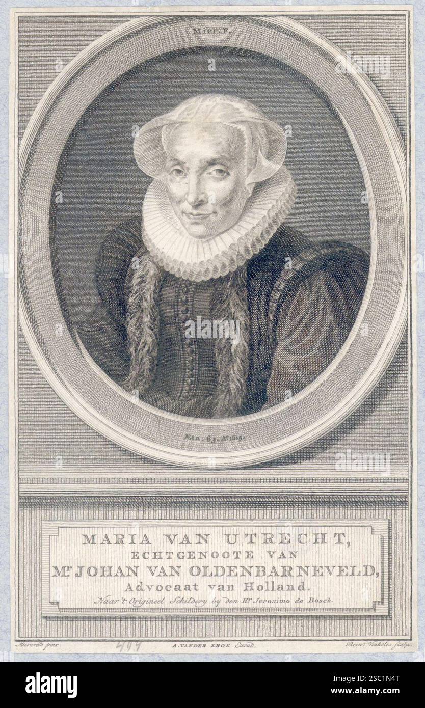 Portret van Maria van Utrecht geboren 1552 echtgenote van mr Johan van ...