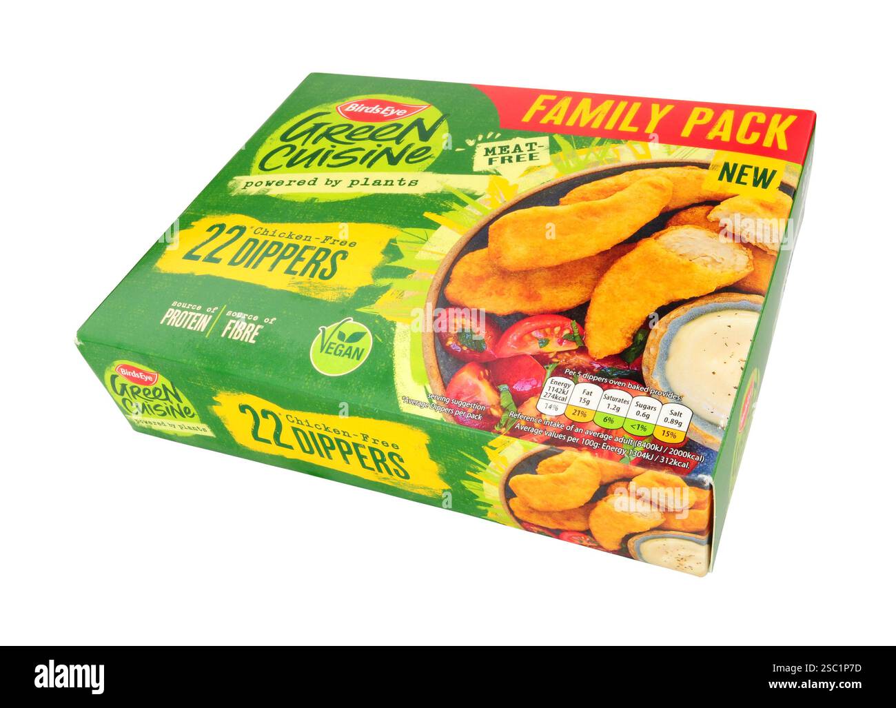 Birds Eye green cuisine frozen vegan plant based battered chicken meat ...