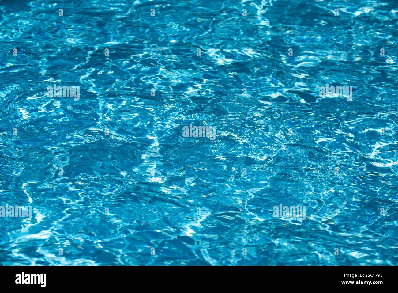 Blue ripped water in swimming pool, water pool texture and surface ...