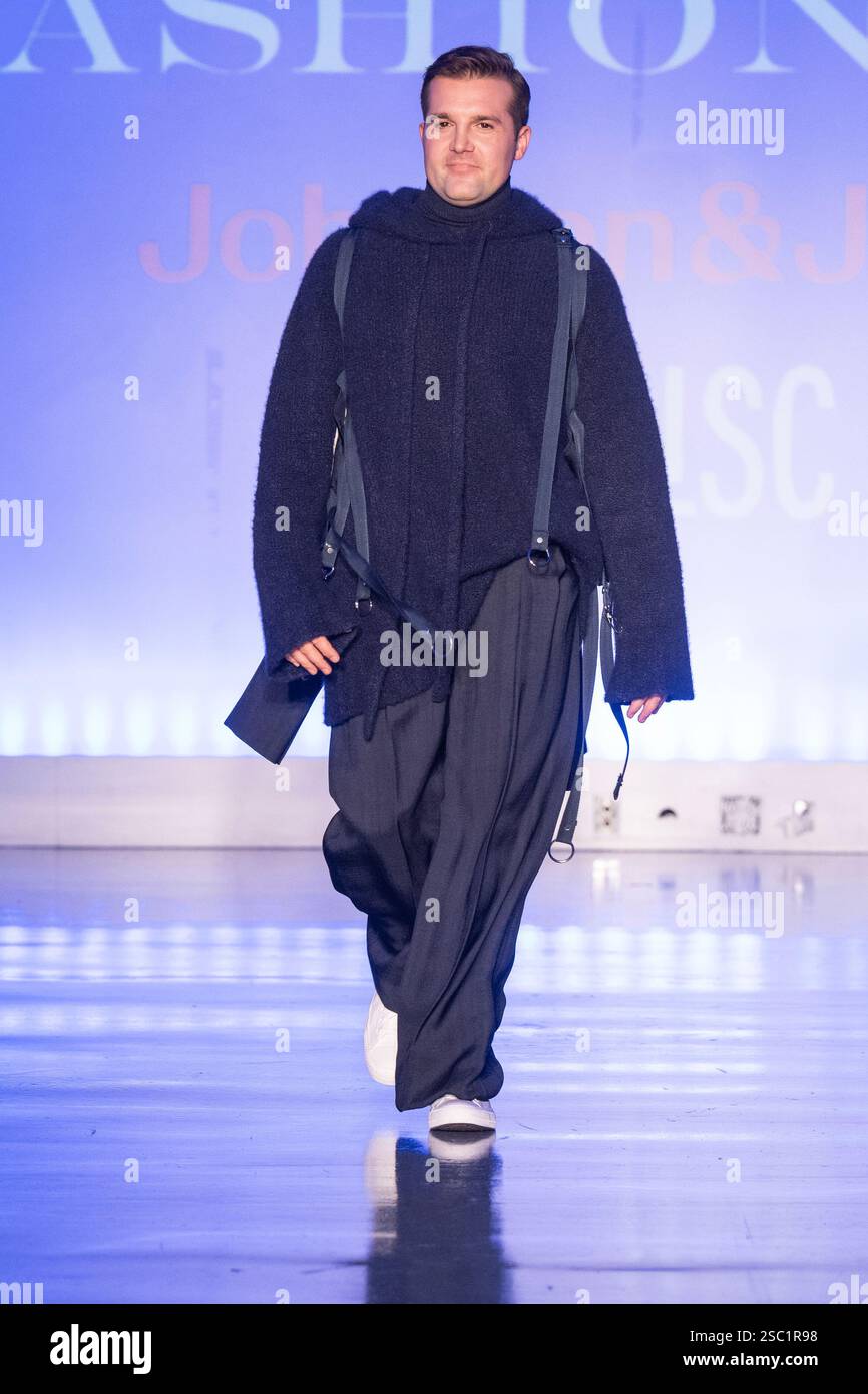 New York, United States. 04th Feb, 2025. John Dias wearing Robert ...