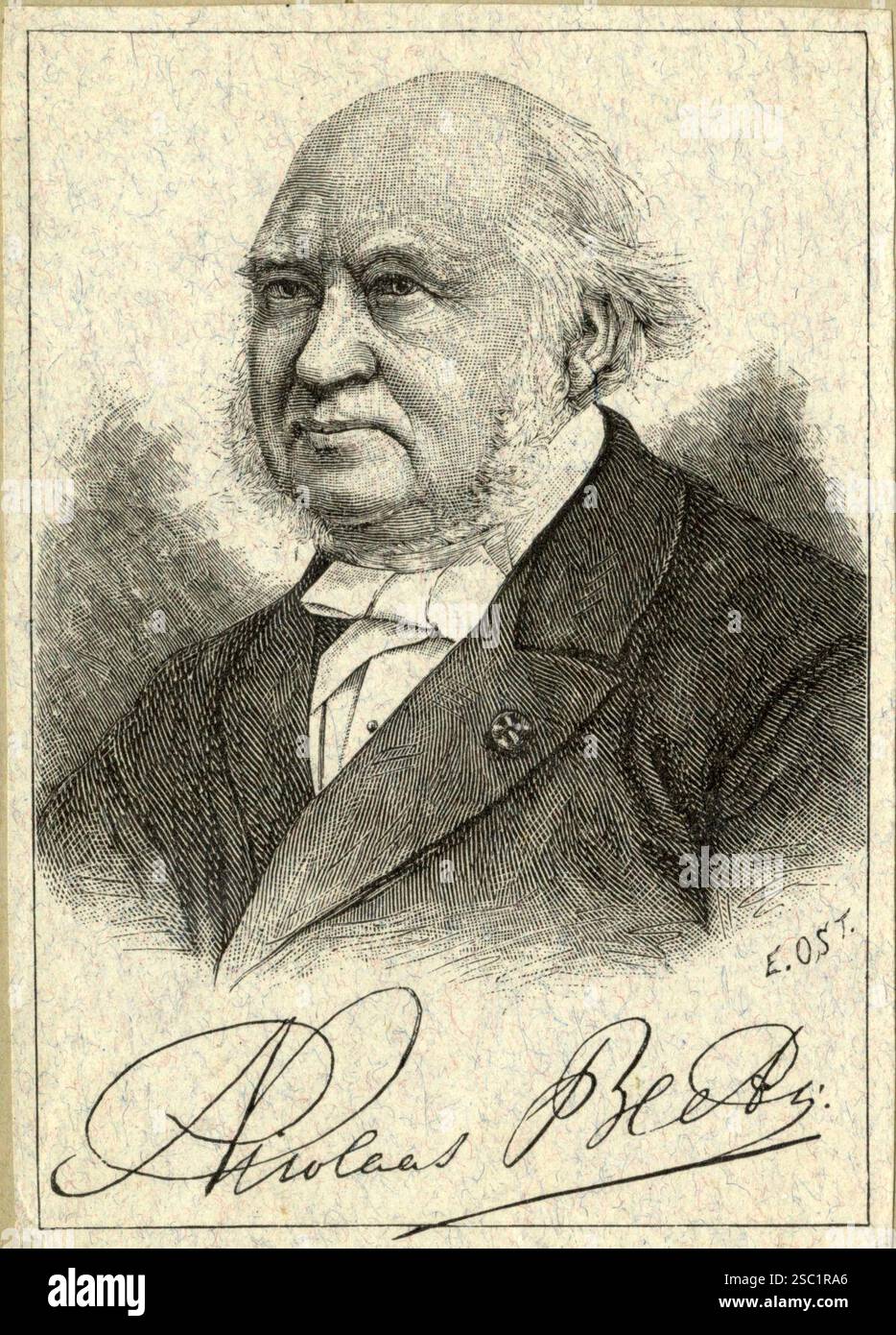 Portret van Nicolaas Beets geboren 13 september 1814 Hervormd predikant ...