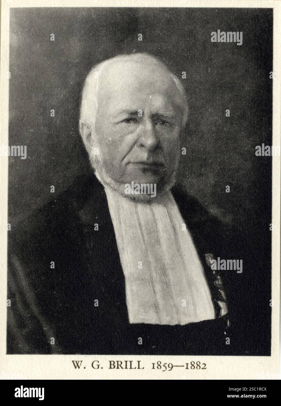 Portret van WG Brill geboren 1811 hoogleraar in de geschiedenis aan de ...