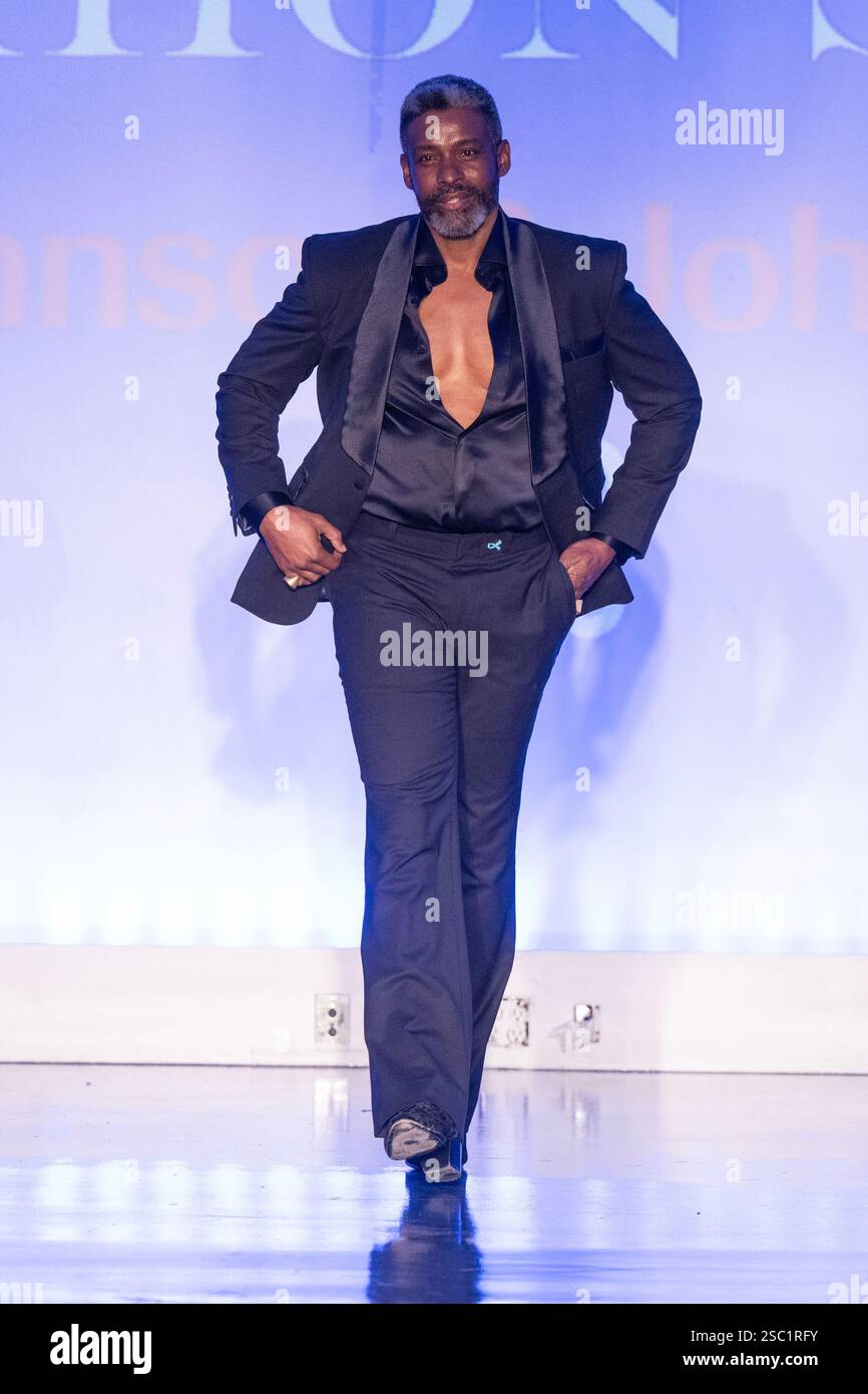 New York, United States. 04th Feb, 2025. Musa Jackson wearing Edwin D ...