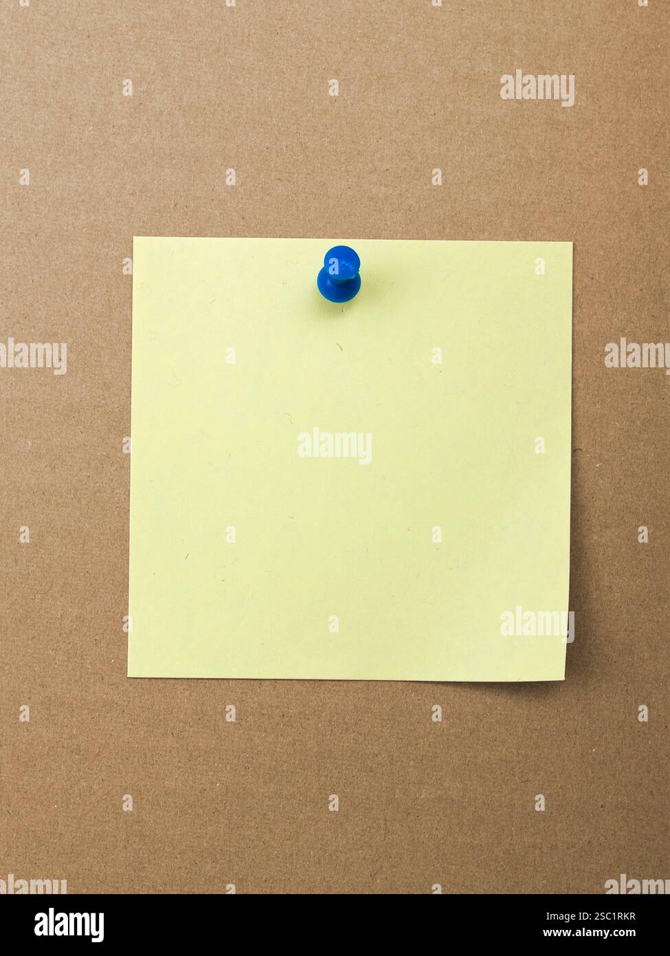 Bulletin board with a sheet on the buttons Stock Photo - Alamy