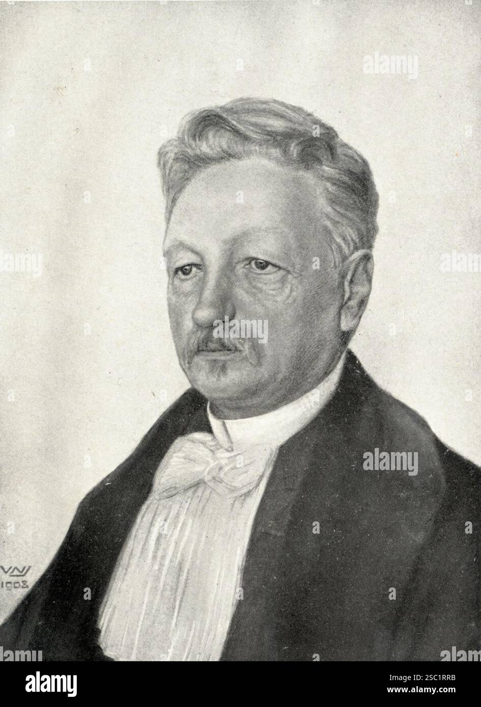 Portret van professor dr JH Gallée geboren 1847 leraar Nederlands aan ...