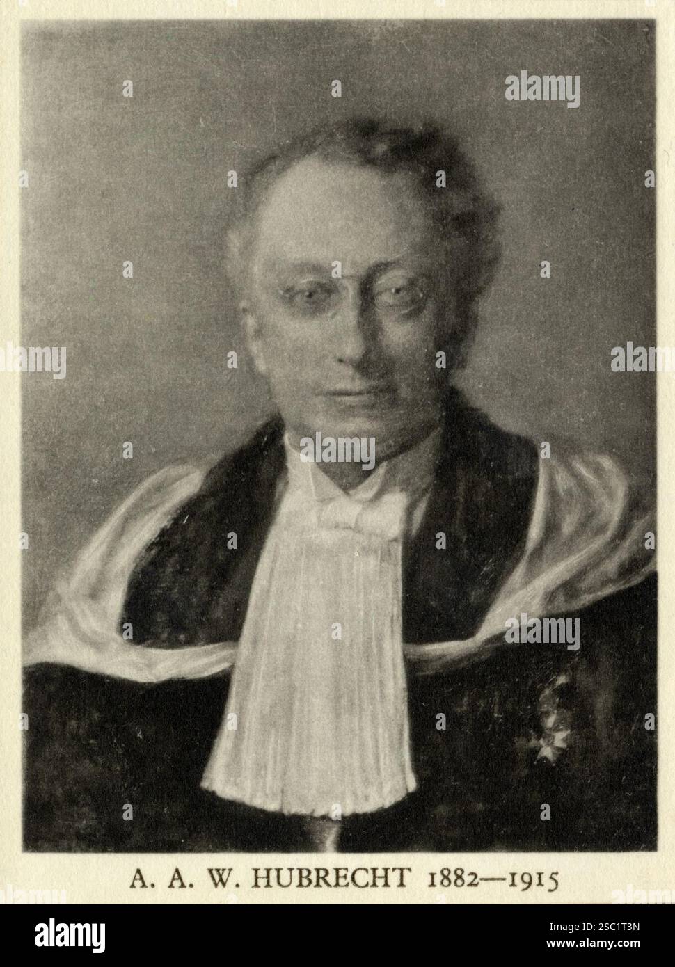 Portret van Ambrosius Arnold Willem Hubrecht geboren Rotterdam 2 maart ...