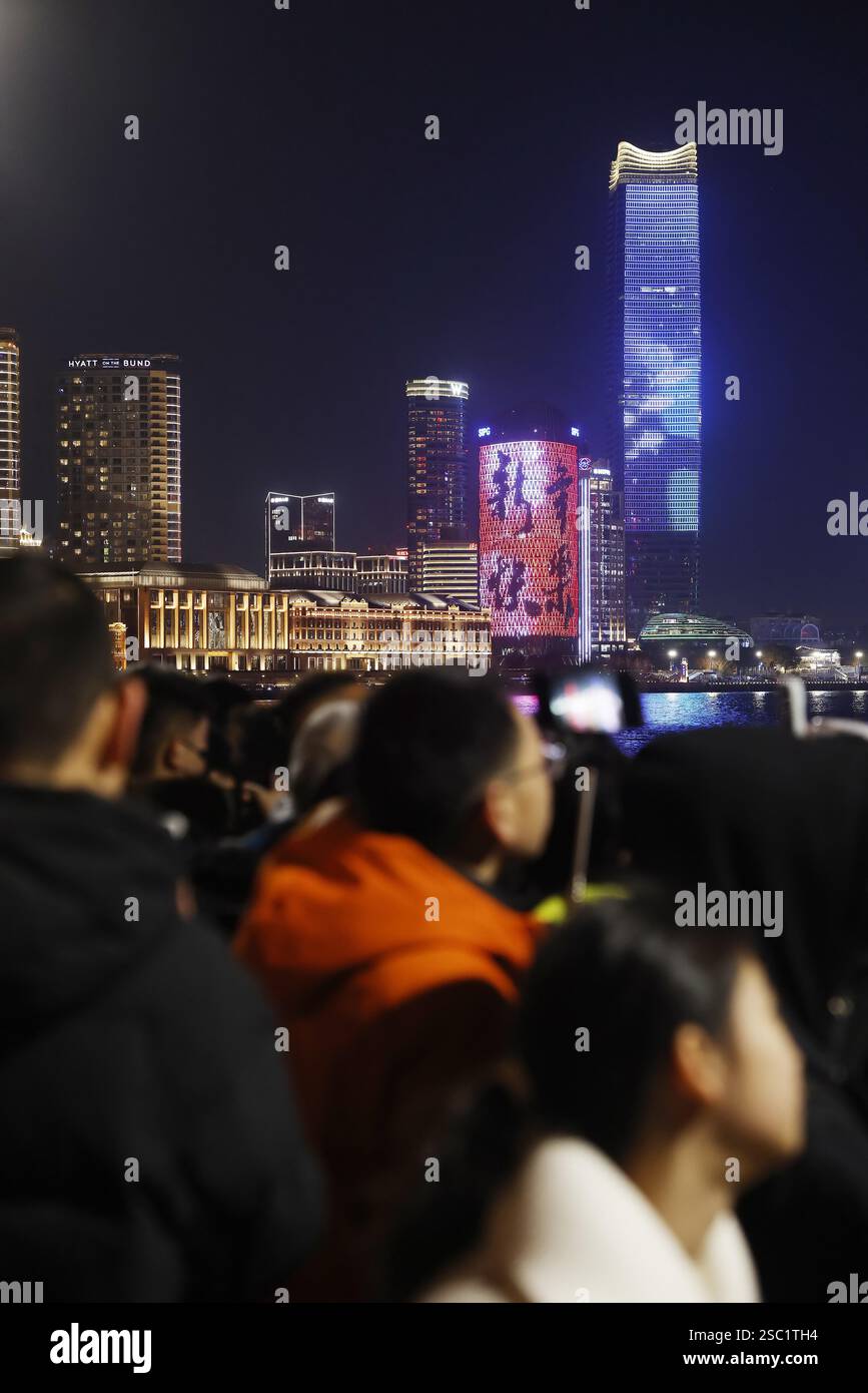 **CHINESE MAINLAND, HONG KONG, MACAU AND TAIWAN OUT** People celebrate ...