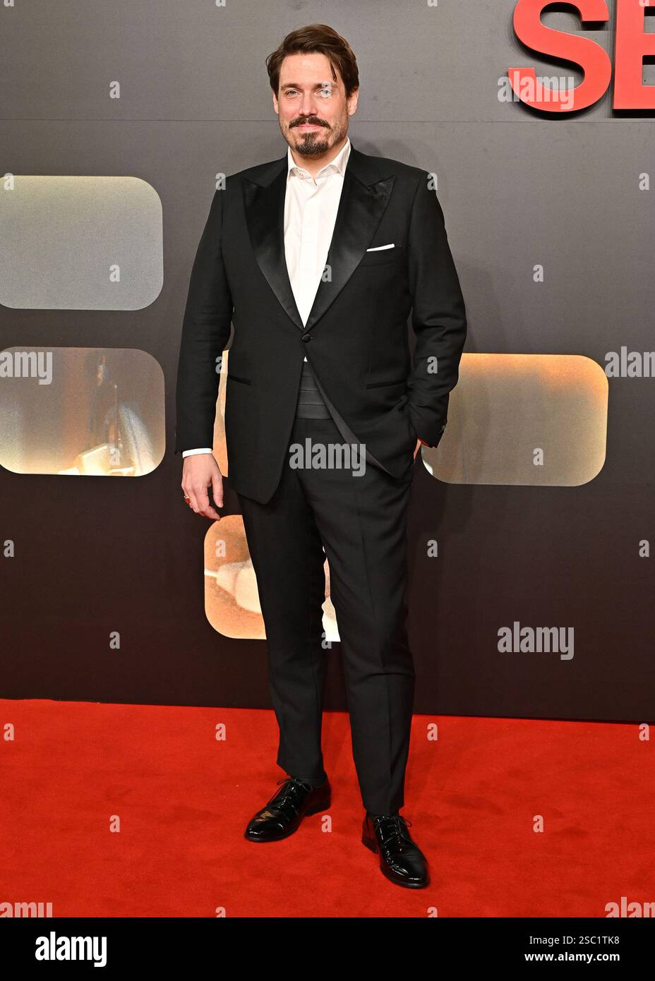 Moritz Binder attends ‘September 5’ - UK Premiere at the Curzon Mayfair in London, England. UK ...