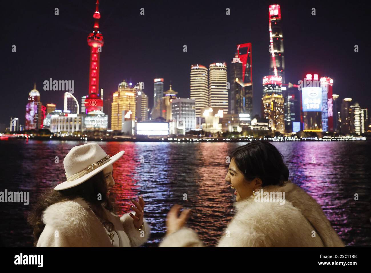 **CHINESE MAINLAND, HONG KONG, MACAU AND TAIWAN OUT** People celebrate ...