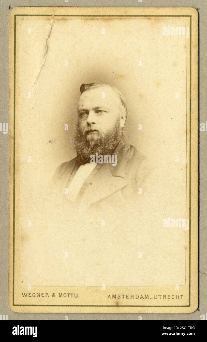 Portret van CW Opzoomer geboren 20 september 1821 hoogleraar in de ...