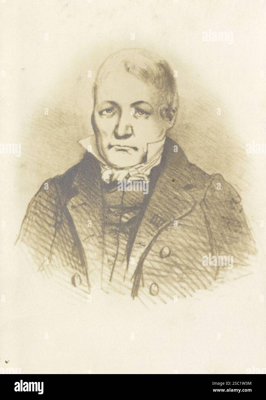 Portret van JC van Stenis geboren 1788 logementhouder te Utrecht ...