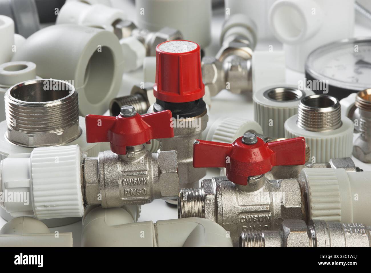 Plumbing fixtures and piping parts Stock Photo - Alamy