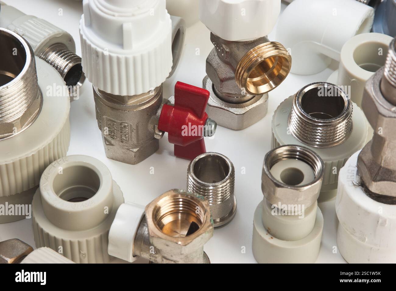 Plumbing fixtures and piping parts Stock Photo - Alamy