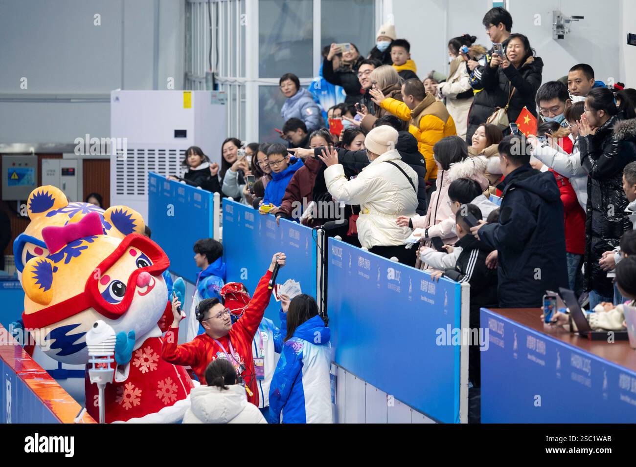 Harbin, China's Heilongjiang Province. 5th Feb, 2025. Mascots of the ...