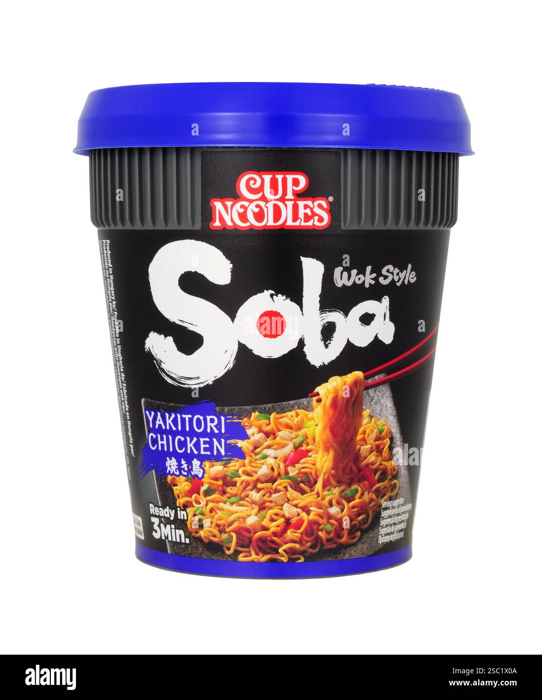 Soba cup noodles yakitori chicken wok style flavour instant noodles in ...