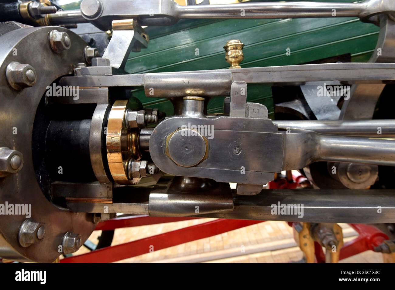 Connecting rods of Fire Queen, 1848 built narrow gauge steam locomotive ...
