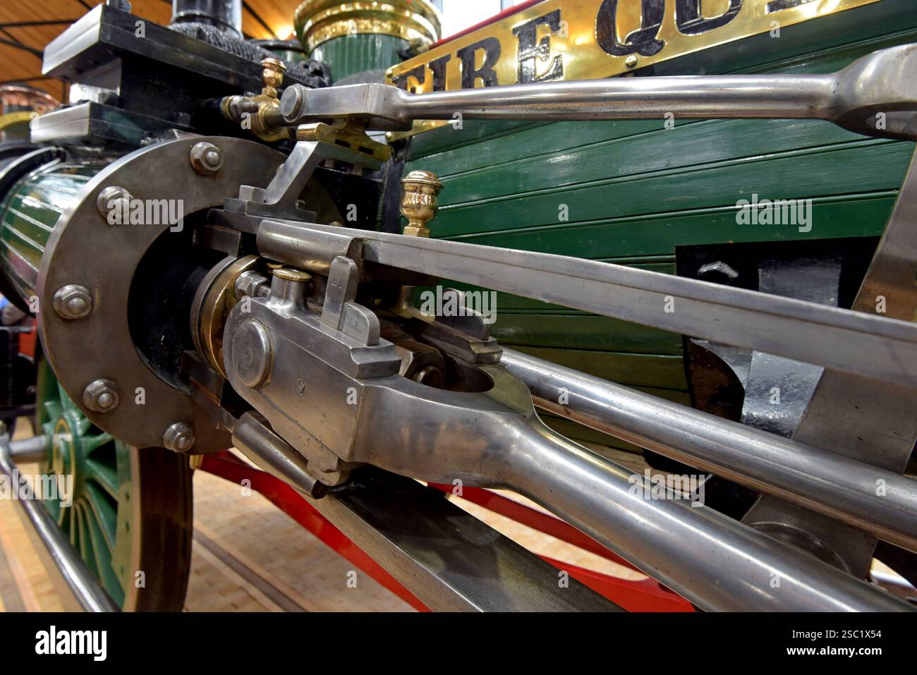 Connecting rods of Fire Queen, 1848 built narrow gauge steam locomotive ...
