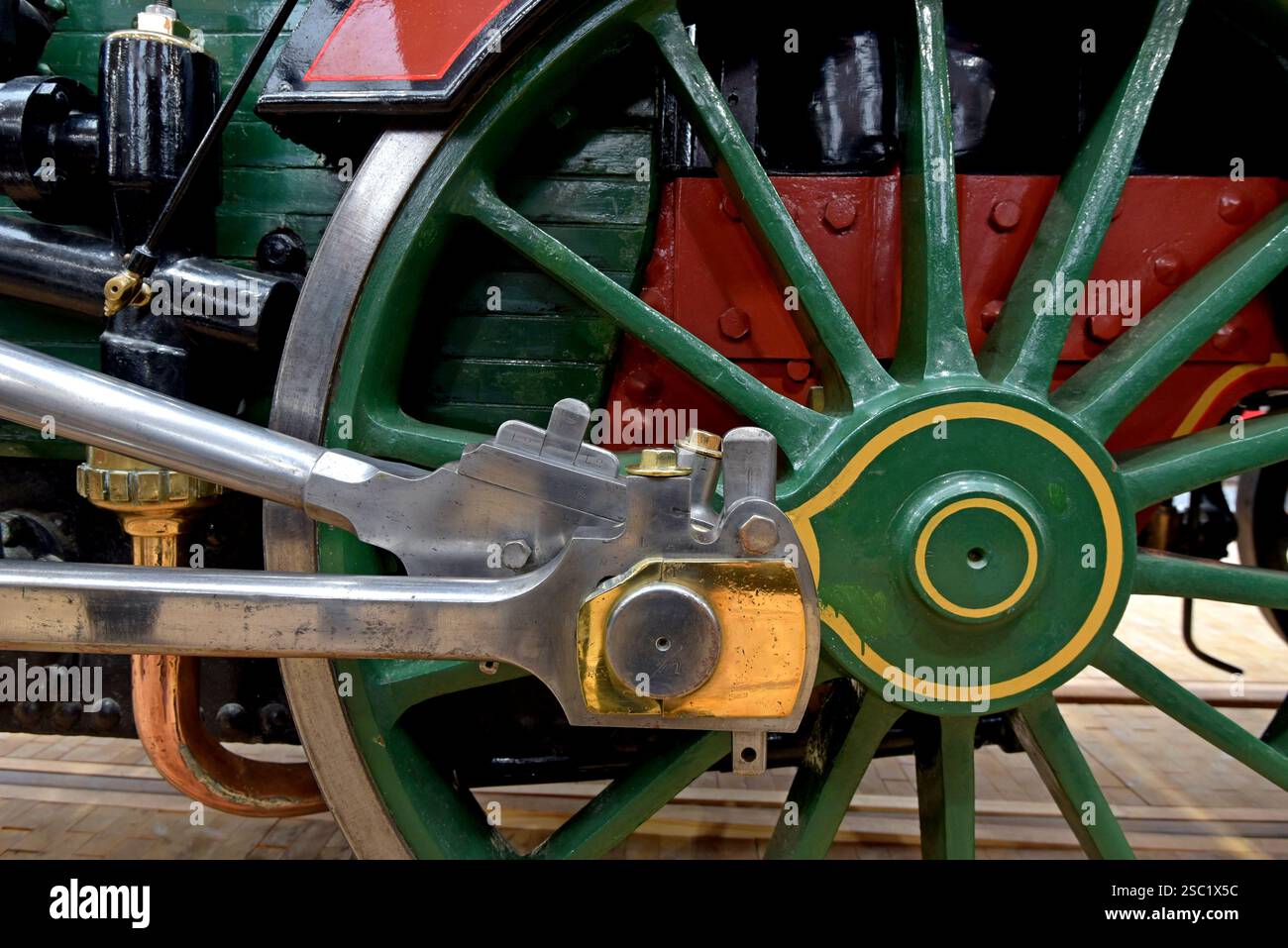 Connecting rods of Fire Queen, 1848 built narrow gauge steam locomotive ...