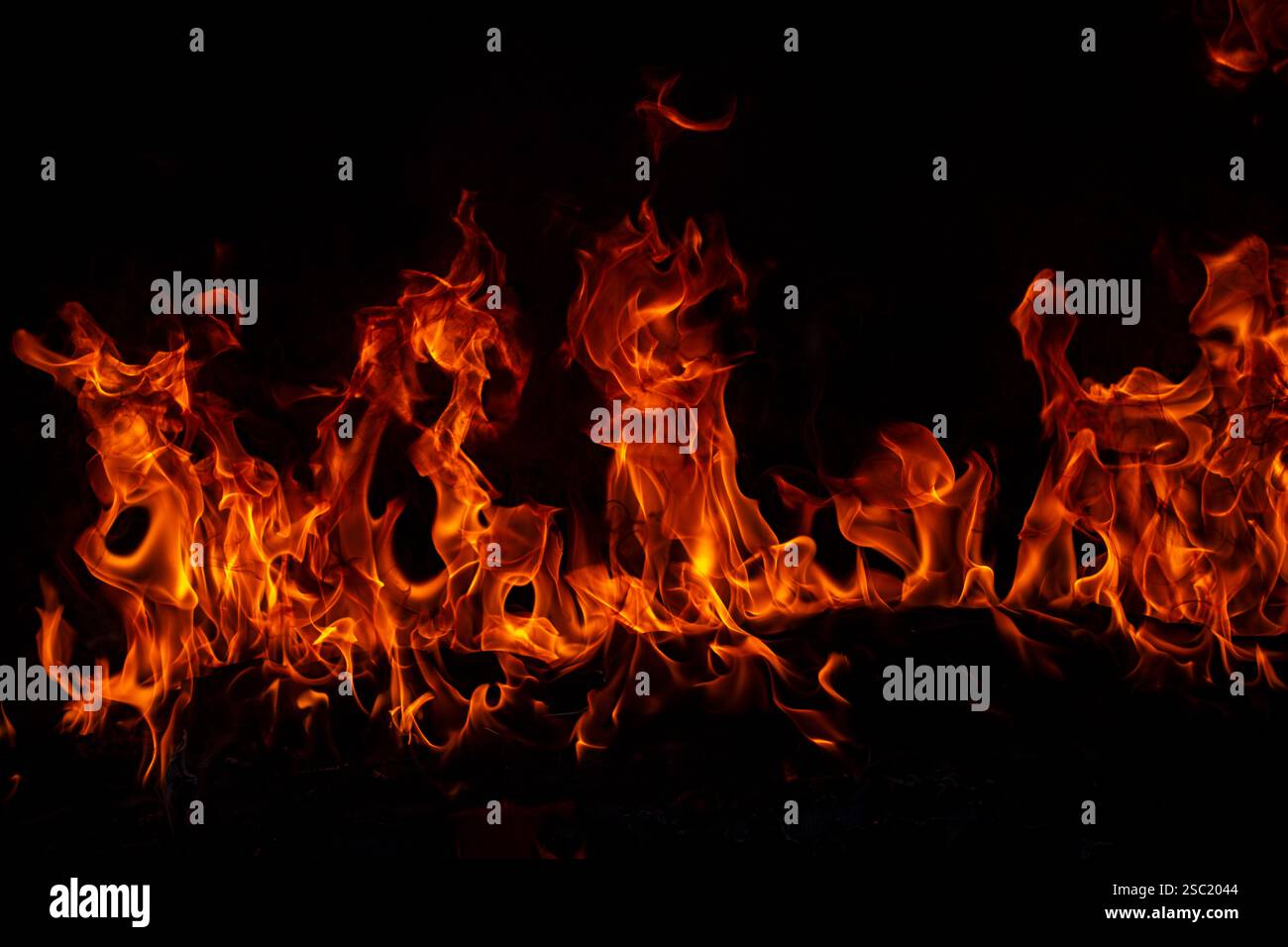 The fire, burning flame. Large burning flaming fire Stock Photo - Alamy