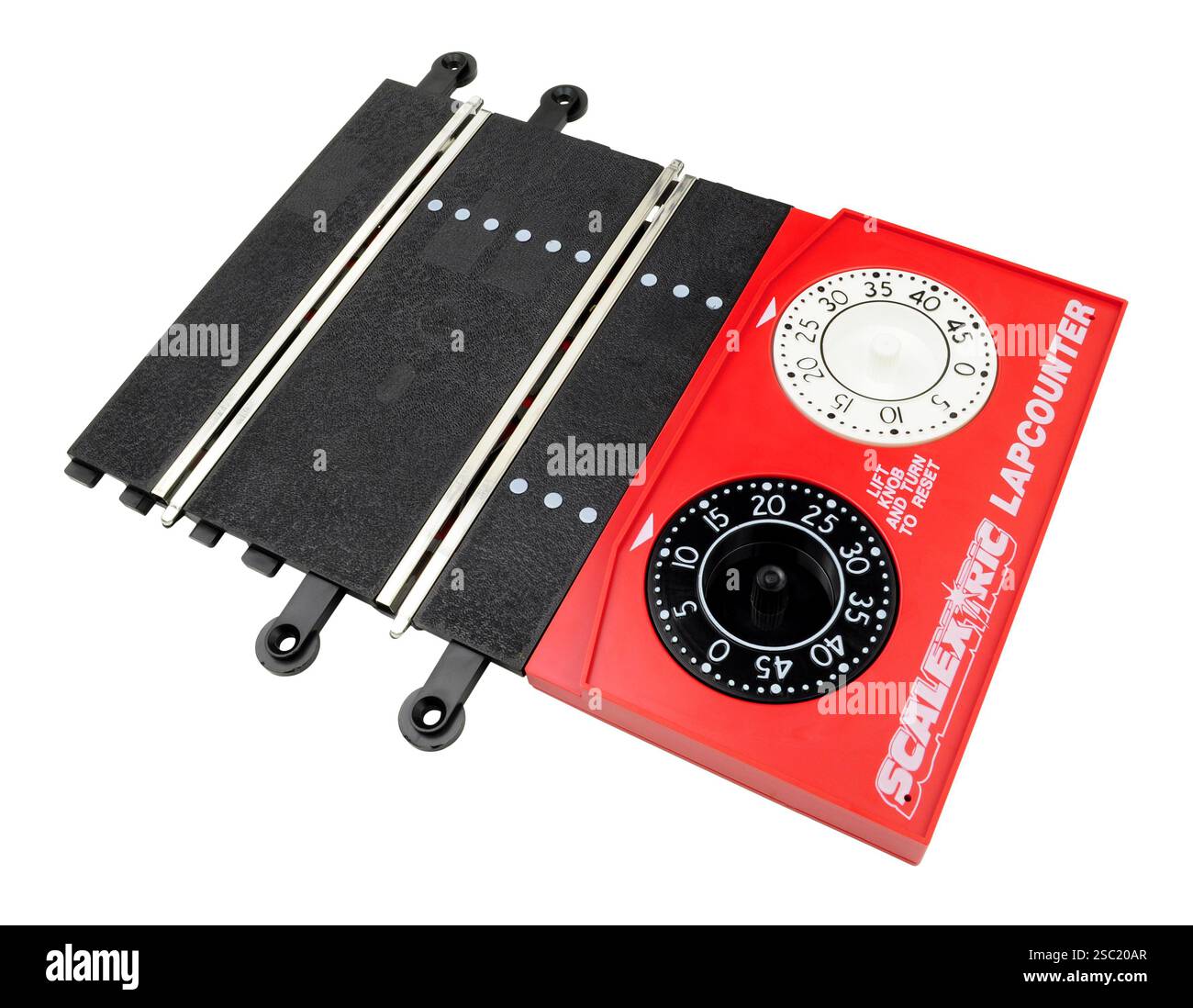 Scalextric electric slot car model racing lap counter track section ...