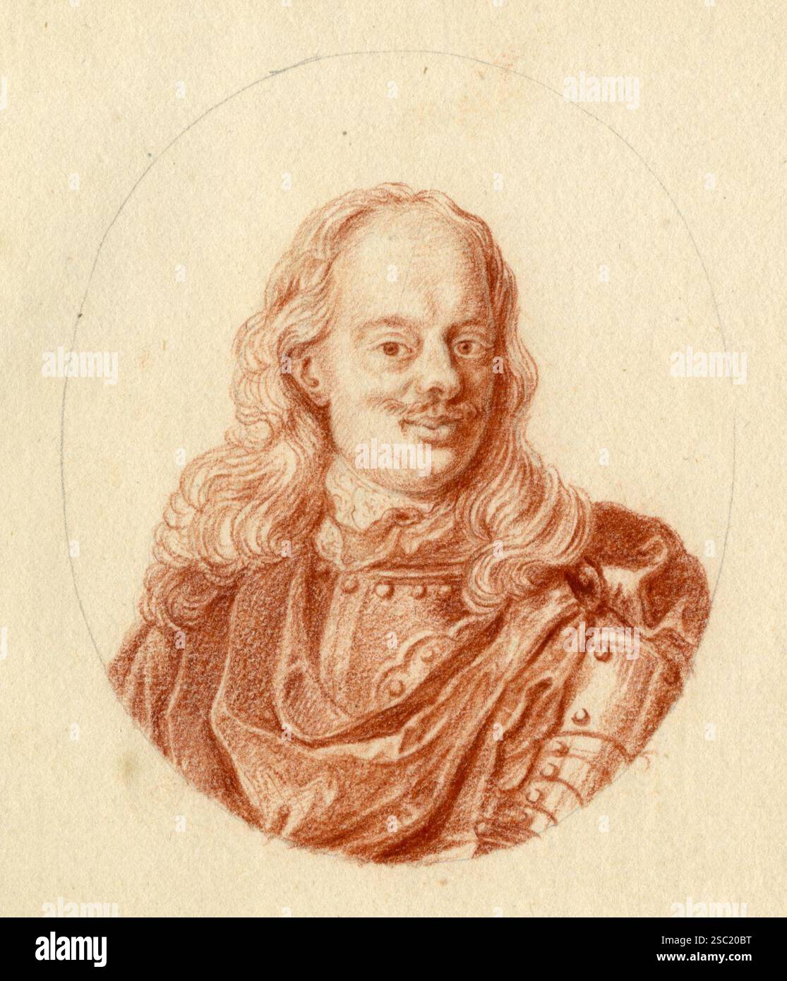 Portret van een onbekend persoon mogelijk tsaar Peter de Grote van ...