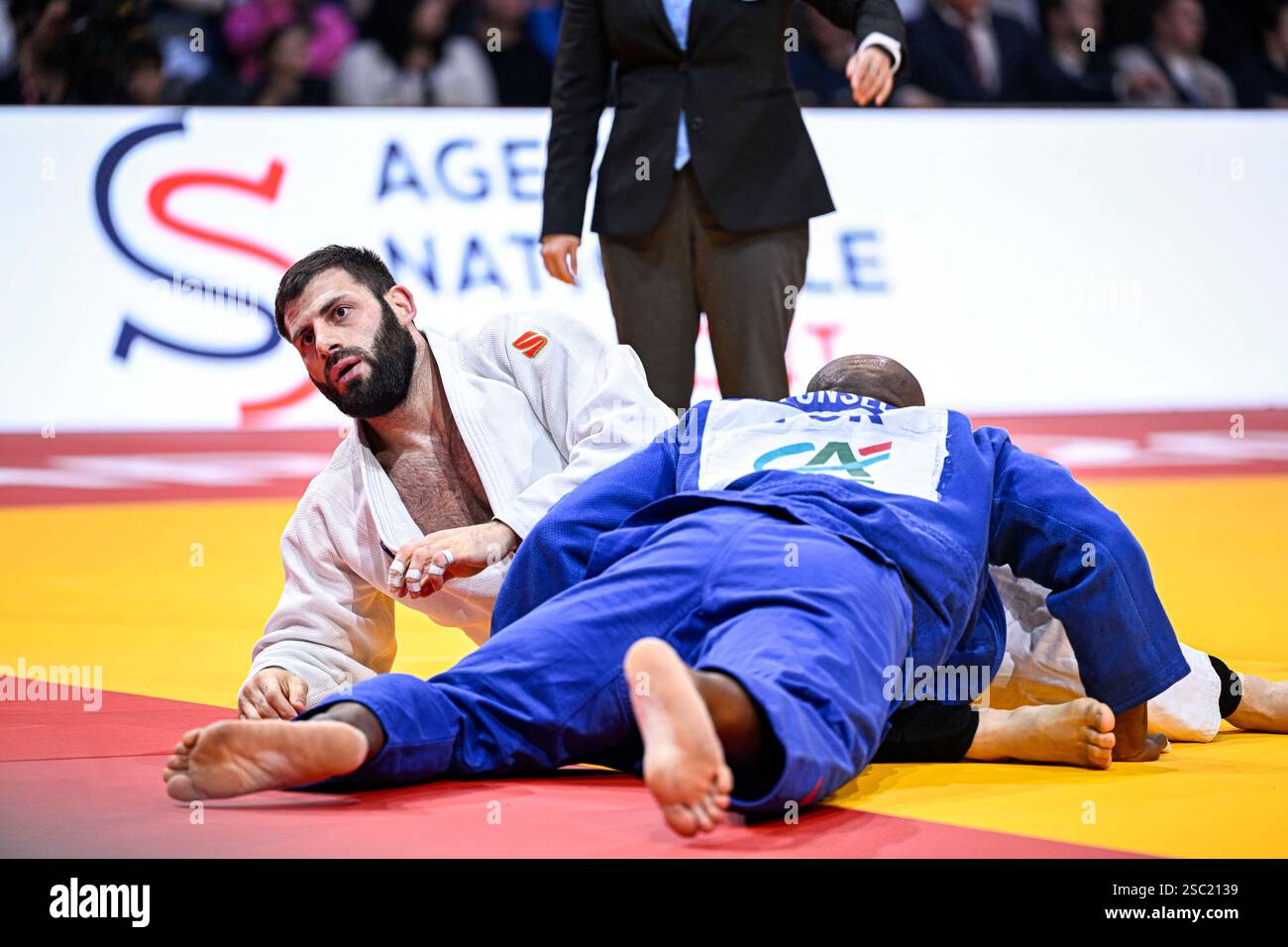 Paris, France. 02nd Feb, 2025. Arman Adamian VS Jorge Fonseca during ...