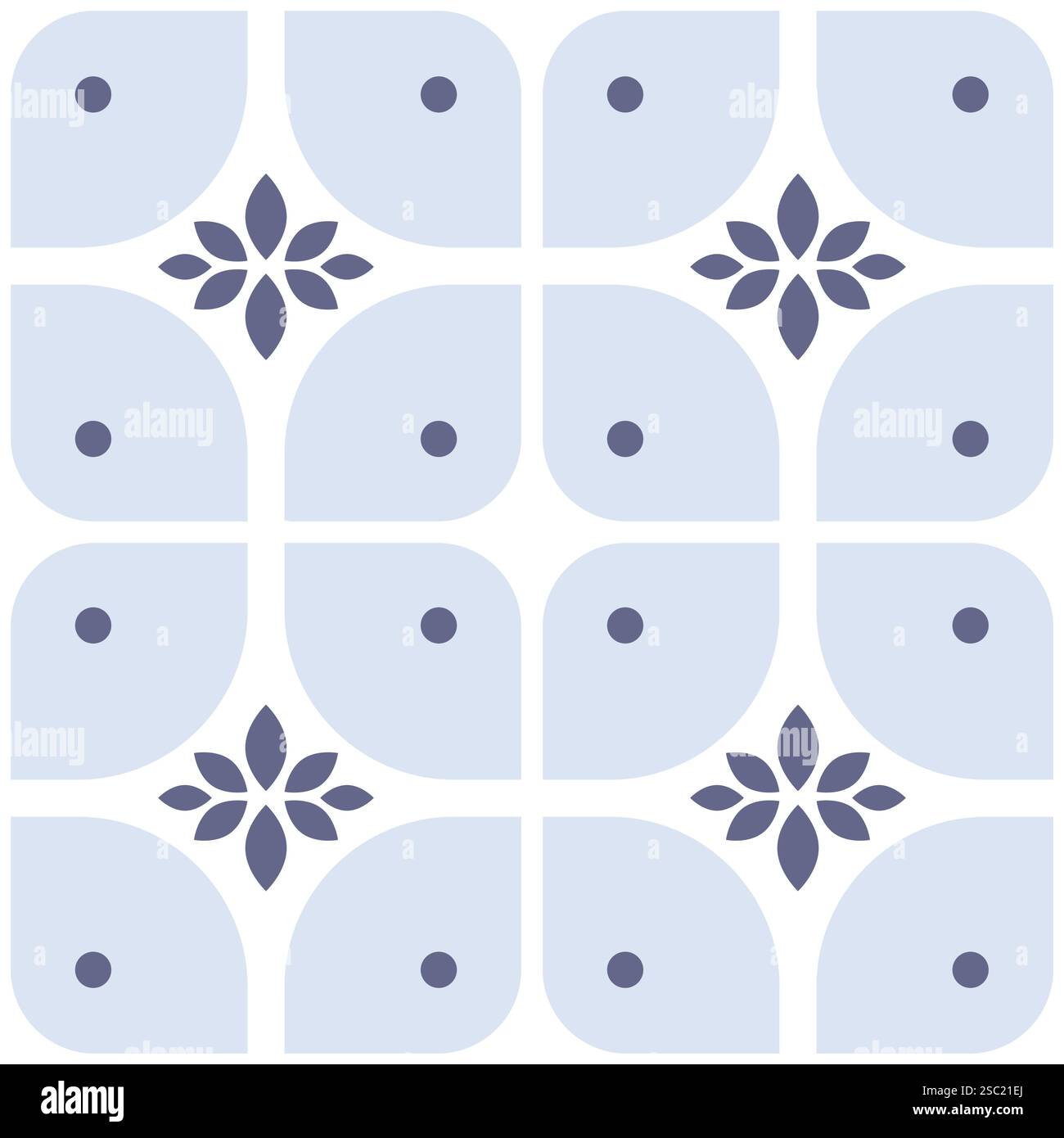 Old blue spanish tiles Stock Vector Images - Alamy