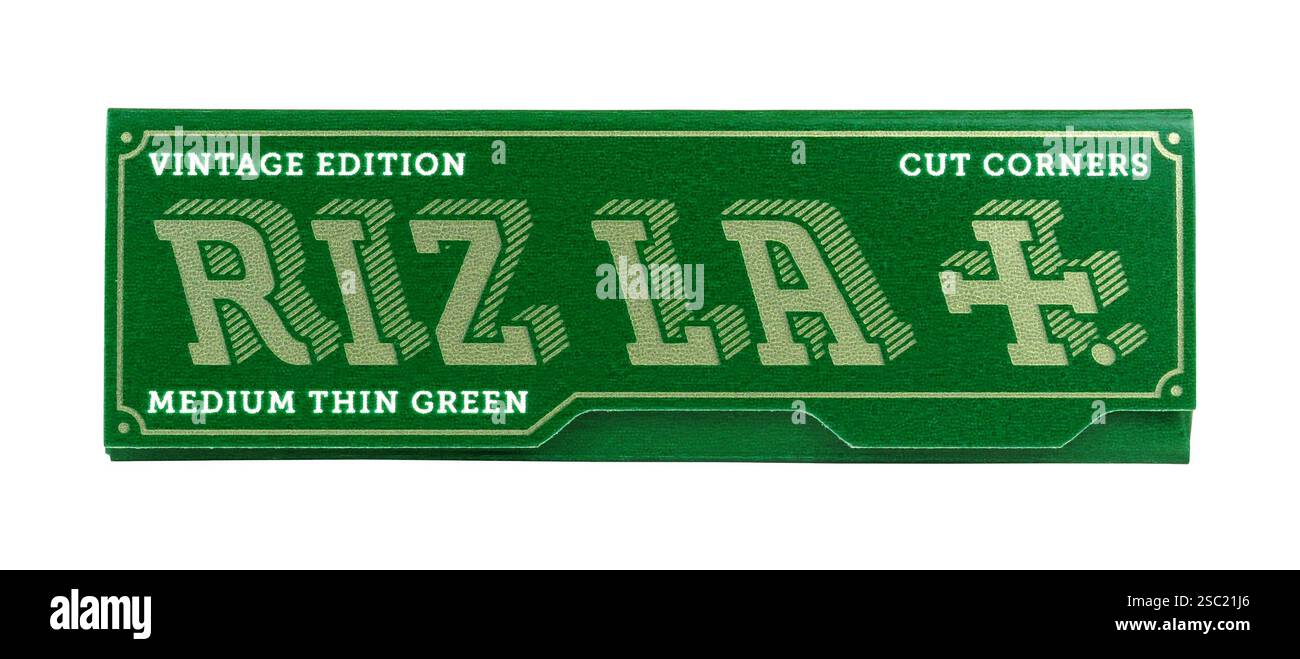 Rizla green vintage edition medium thickness cigarette hand rolling ...