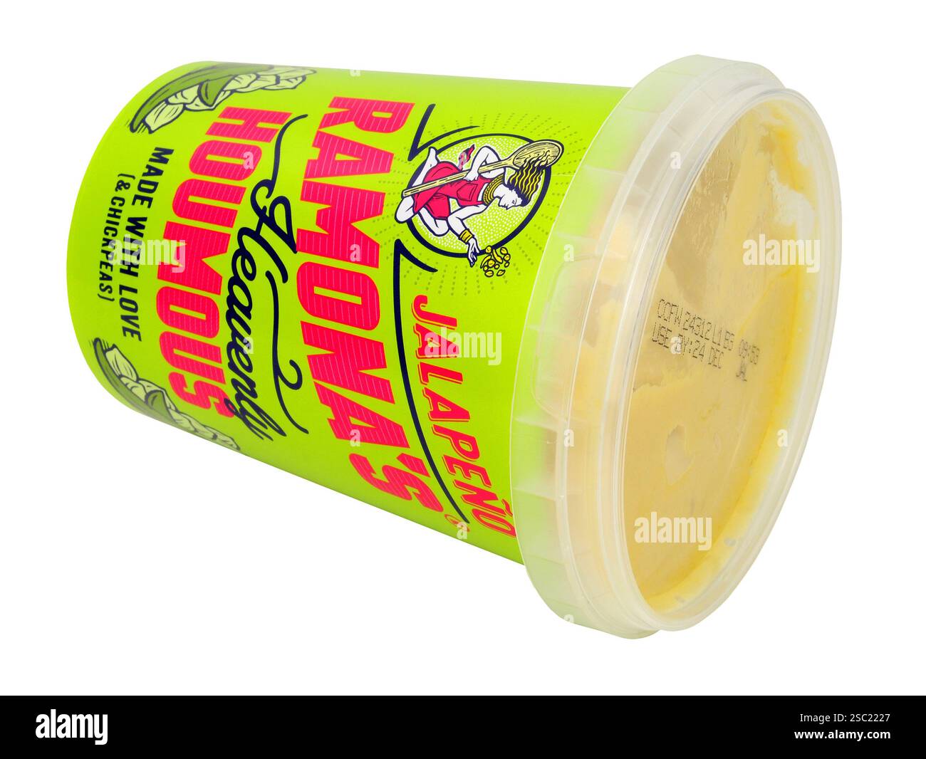 Ramona's jalapeno pepper heavenly houmous made with chickpeas in a 500g ...