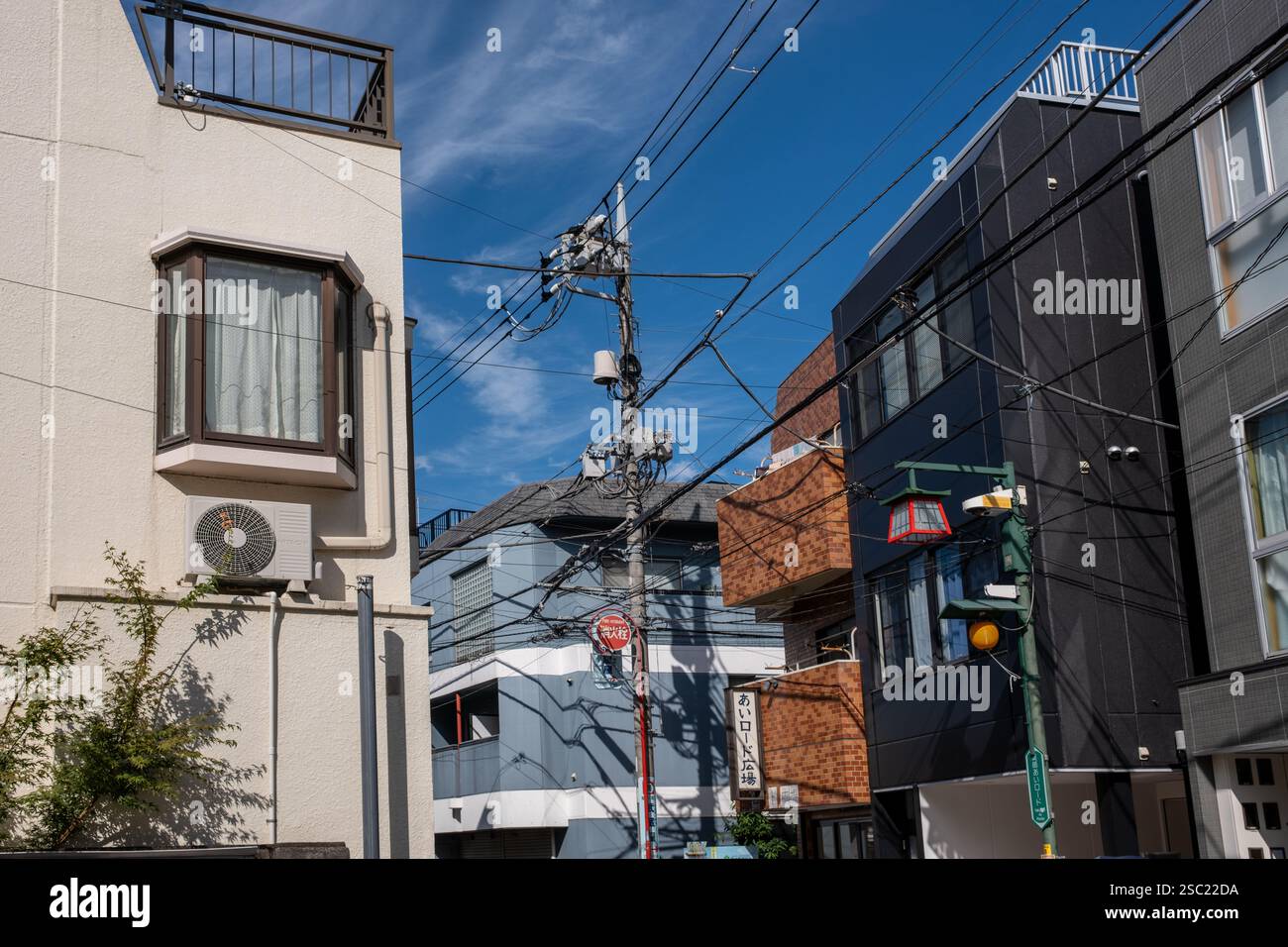 Power and Telecom Cables in Tokyo Japan Stock Photo - Alamy