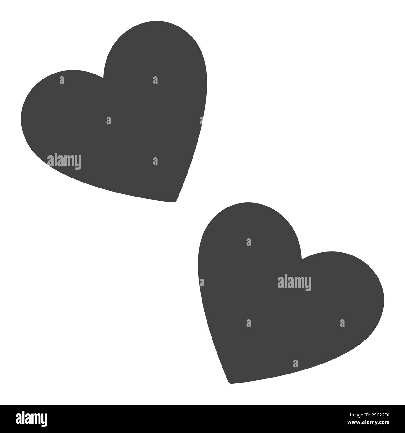 Romantic Hearts icon vector concept design for love and relationship ...