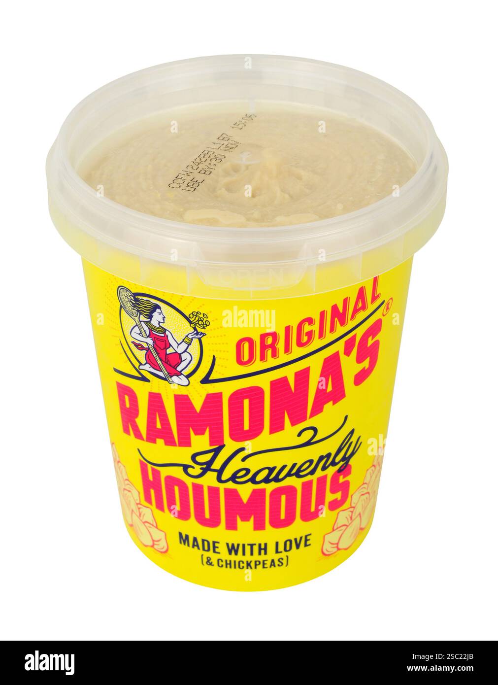 Ramona's original heavenly houmous made with chickpeas in a 500g tub ...