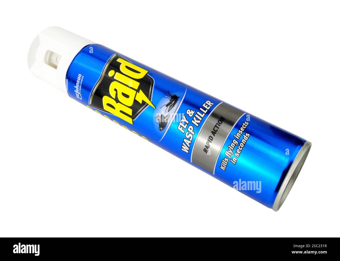 Raid rapid action fly and wasp killer insecticide aerosol spray can ...