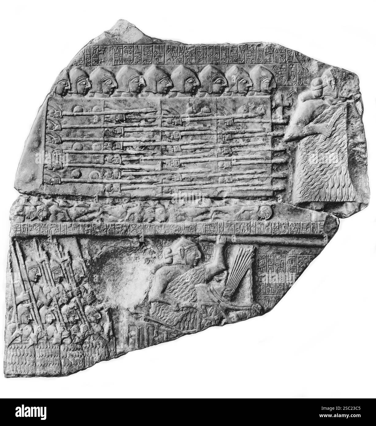 5803. Victory stele of Ennatum King of Lagash (Syria) Battle scene ...