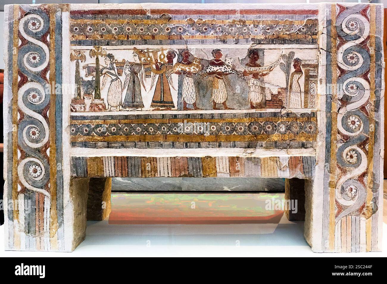 7557. Hagia Triada Sarcophagus dating c. 1400 BC from a chamber tomb at ...