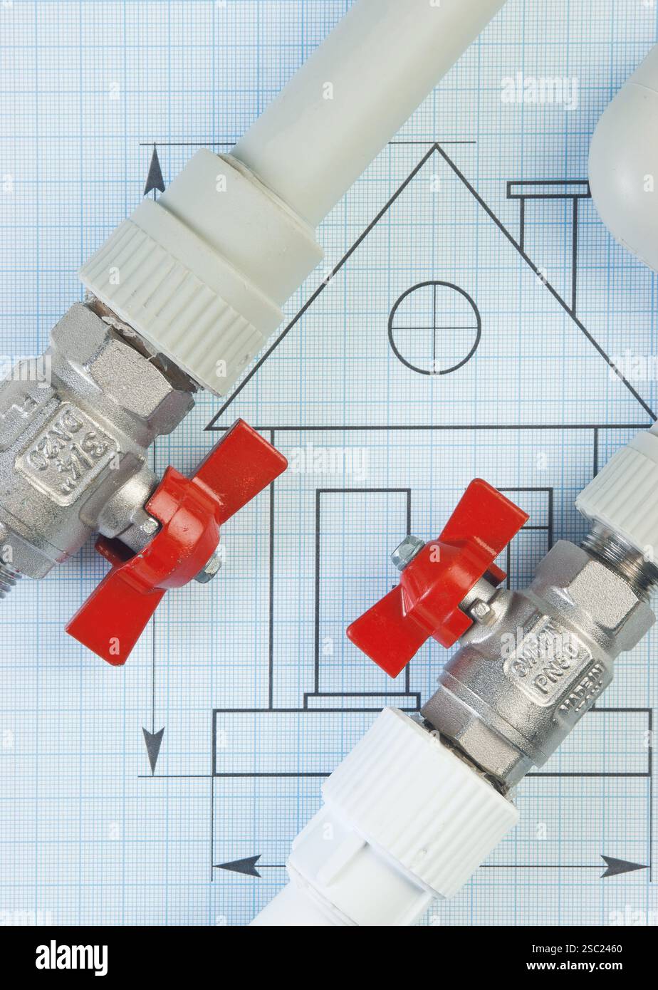 Plumbing fixtures and piping parts Stock Photo - Alamy