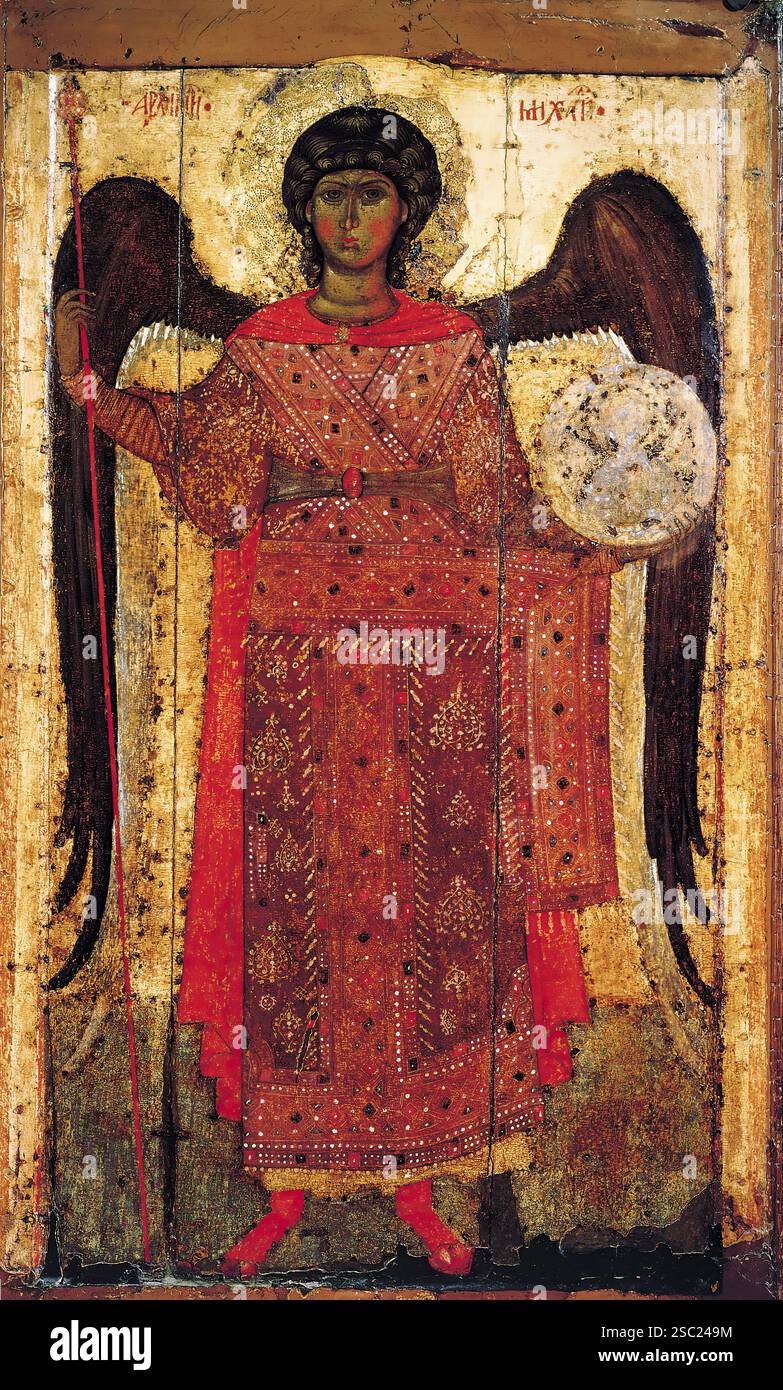 7570. Archangel St. Michael from a 13th. C icon in the Archangel ...