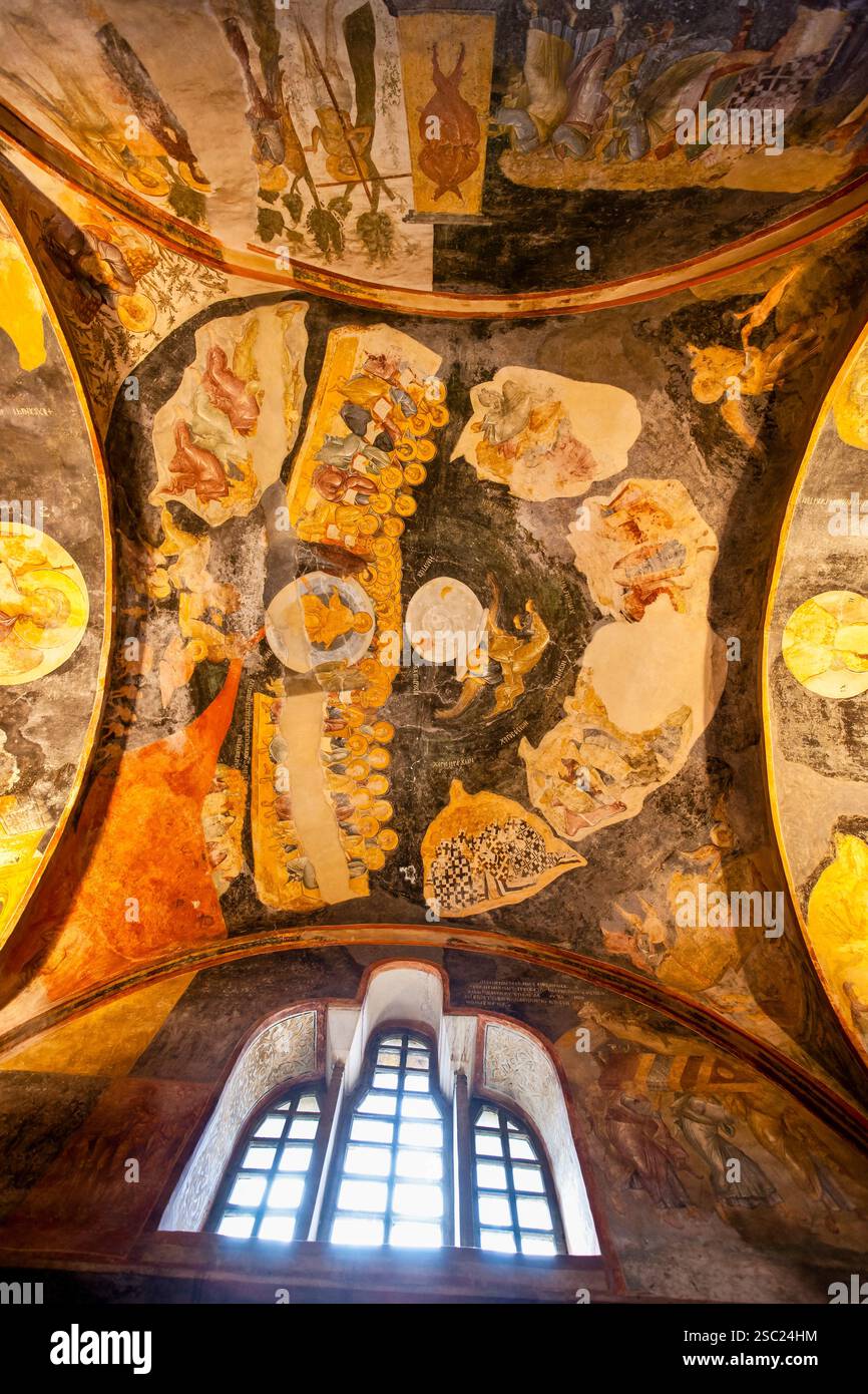 Scene from the Last Judgement, Monastery of St. Saviour in Chora, 11th ...
