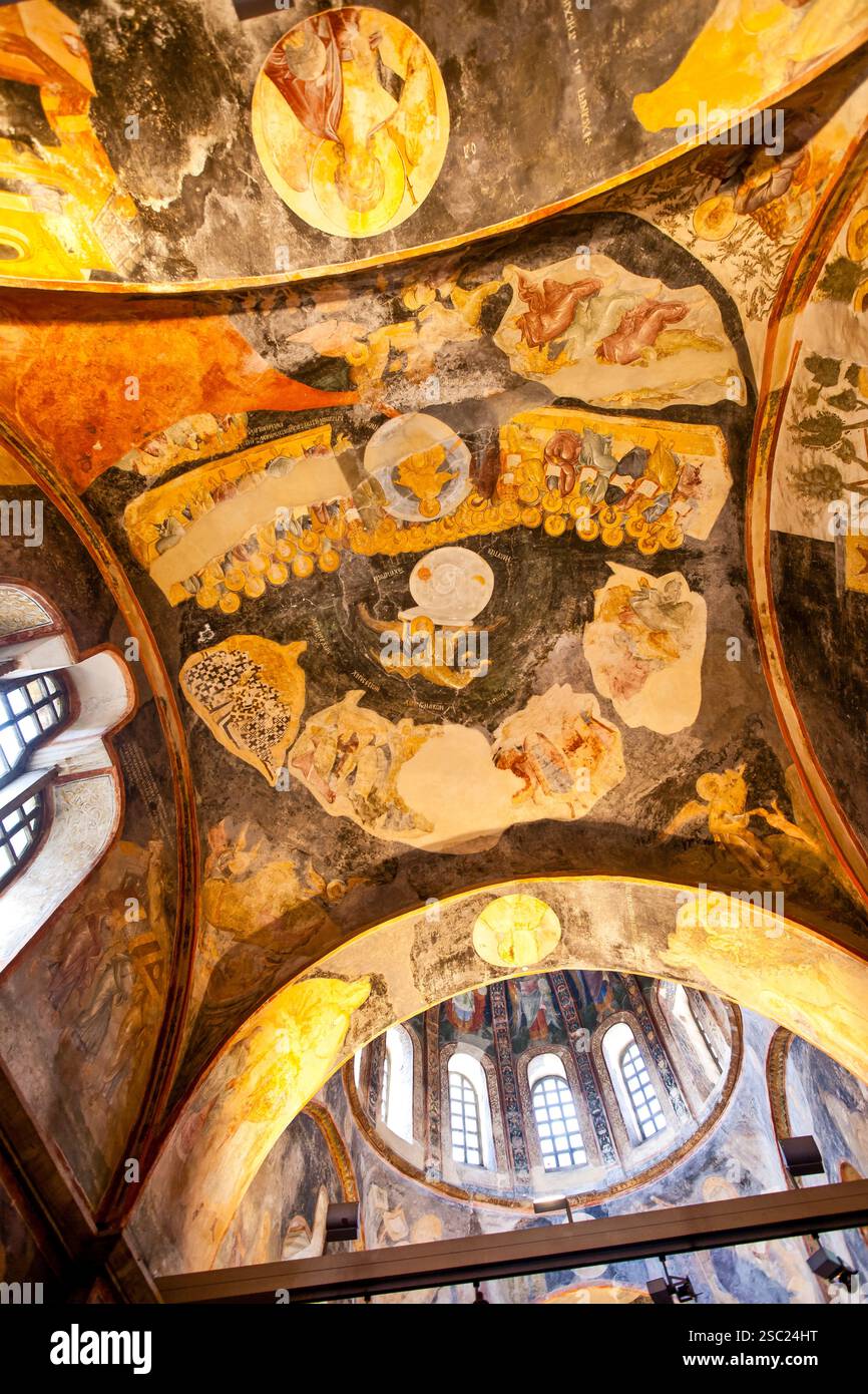 Scene from the Last Judgement, Monastery of St. Saviour in Chora, 11th ...