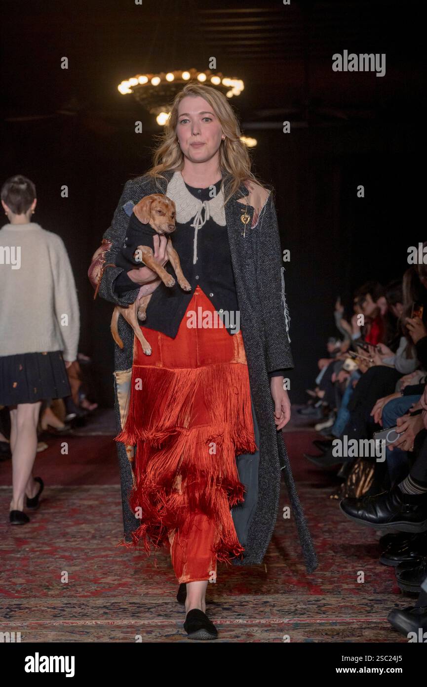 New York, United States. 04th Feb, 2025. Angelica Hicks walks the ...