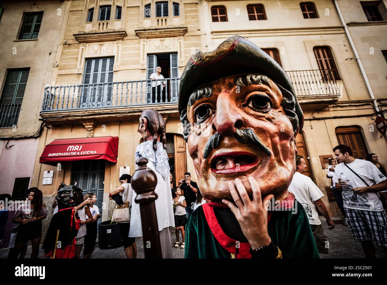 Traditional Mallorcan giants and bigheads, Santa Càndida Festival ...