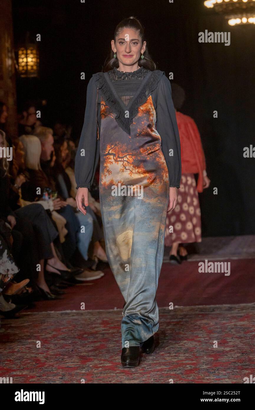 New York, United States. 04th Feb, 2025. Arden Wohl walks the runway ...