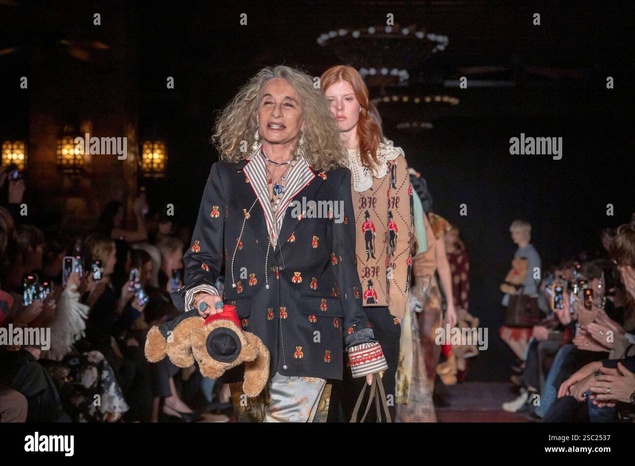 New York, United States. 04th Feb, 2025. Ann Dexter-Jones and models ...
