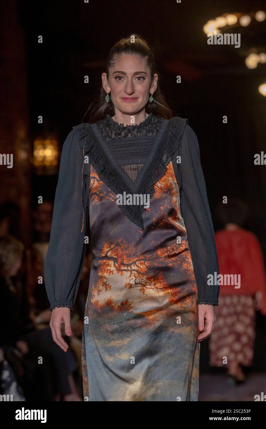 New York, United States. 04th Feb, 2025. Arden Wohl walks the runway ...