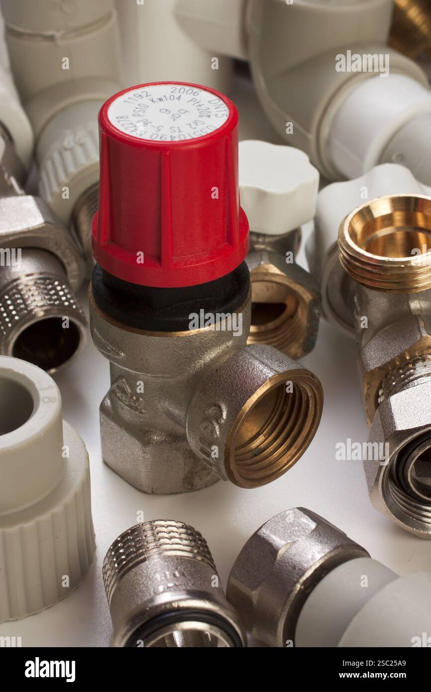 Plumbing fixtures and piping parts Stock Photo - Alamy