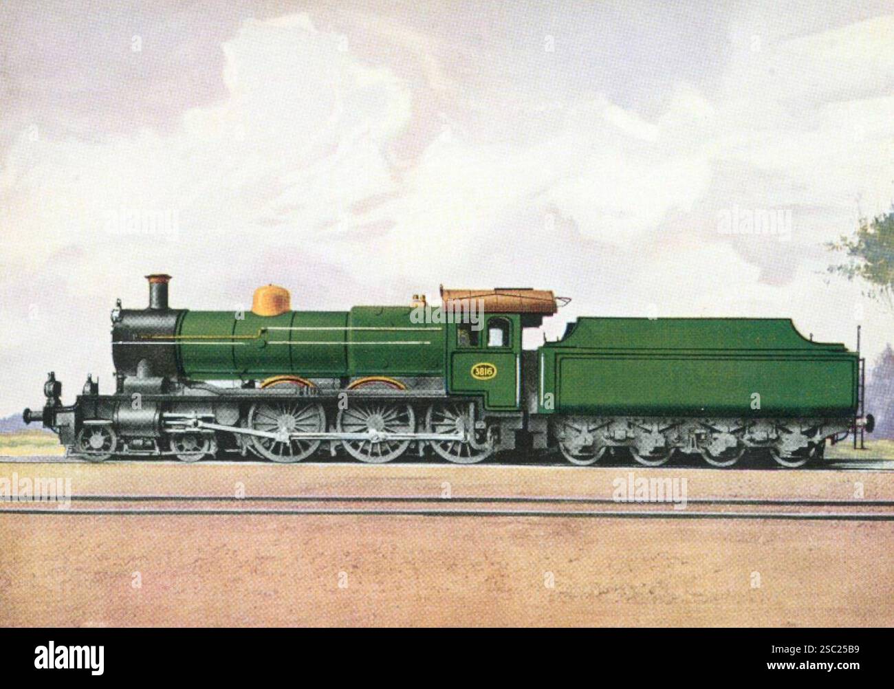 Afbeelding van de stoomlocomotief nr 3816 serie 3700 3800 van de NS ...