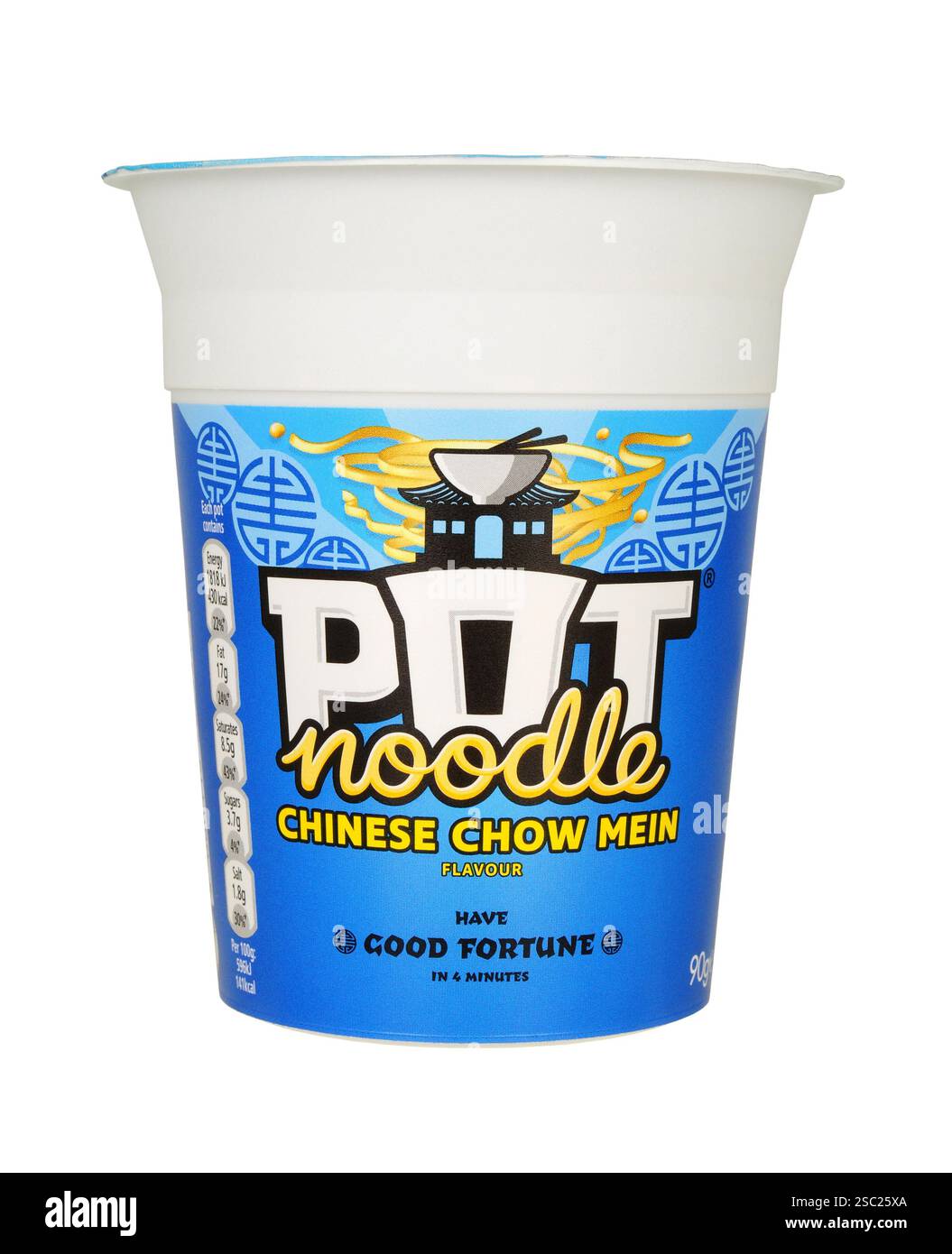 Pot Noodle Chinese chow mein flavour in a 90g pot Stock Photo - Alamy